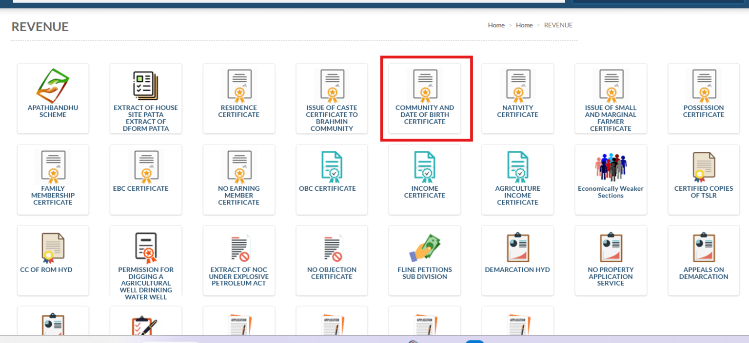 How To Apply Telangana Caste Certificate - Meeseva Citizen Portal