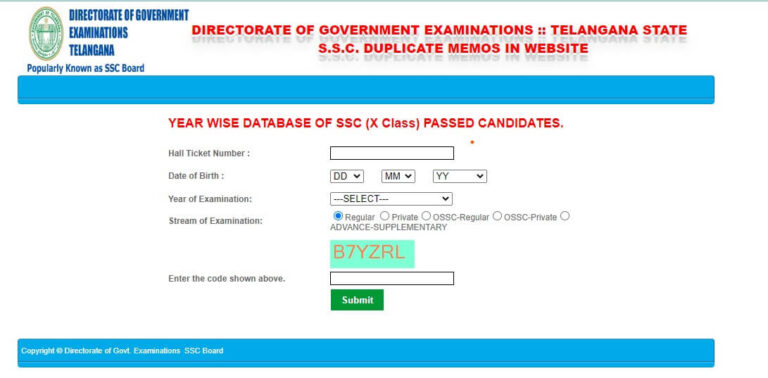 How To Download SSC Memo In Telangana State