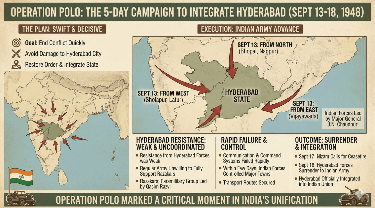 Operation Polo 1948: History, Facts & Impact On Telangana